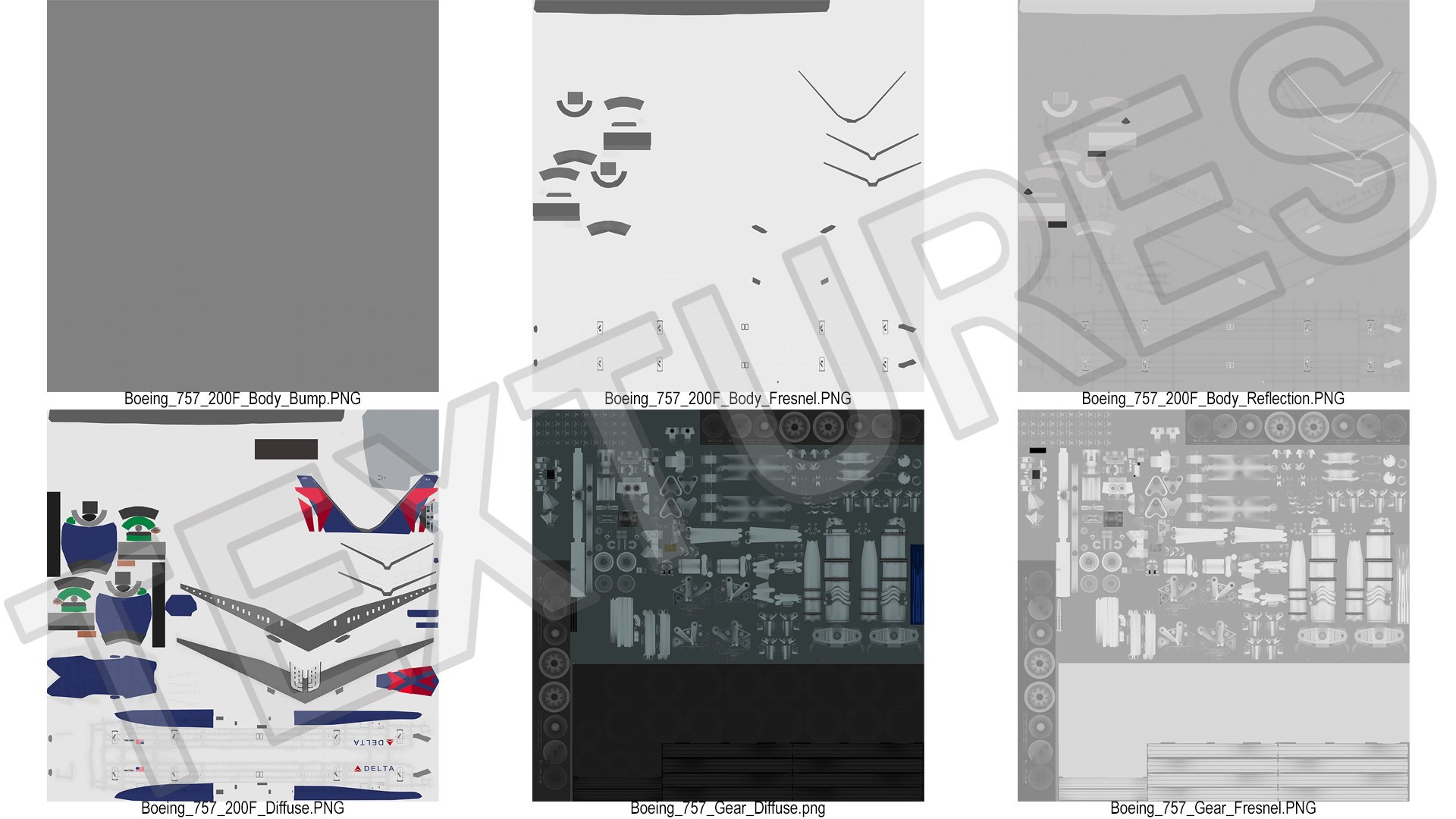 Delta Airlines Boeing 757 Commercial Airliner 3D Model - TurboSquid 2347593
