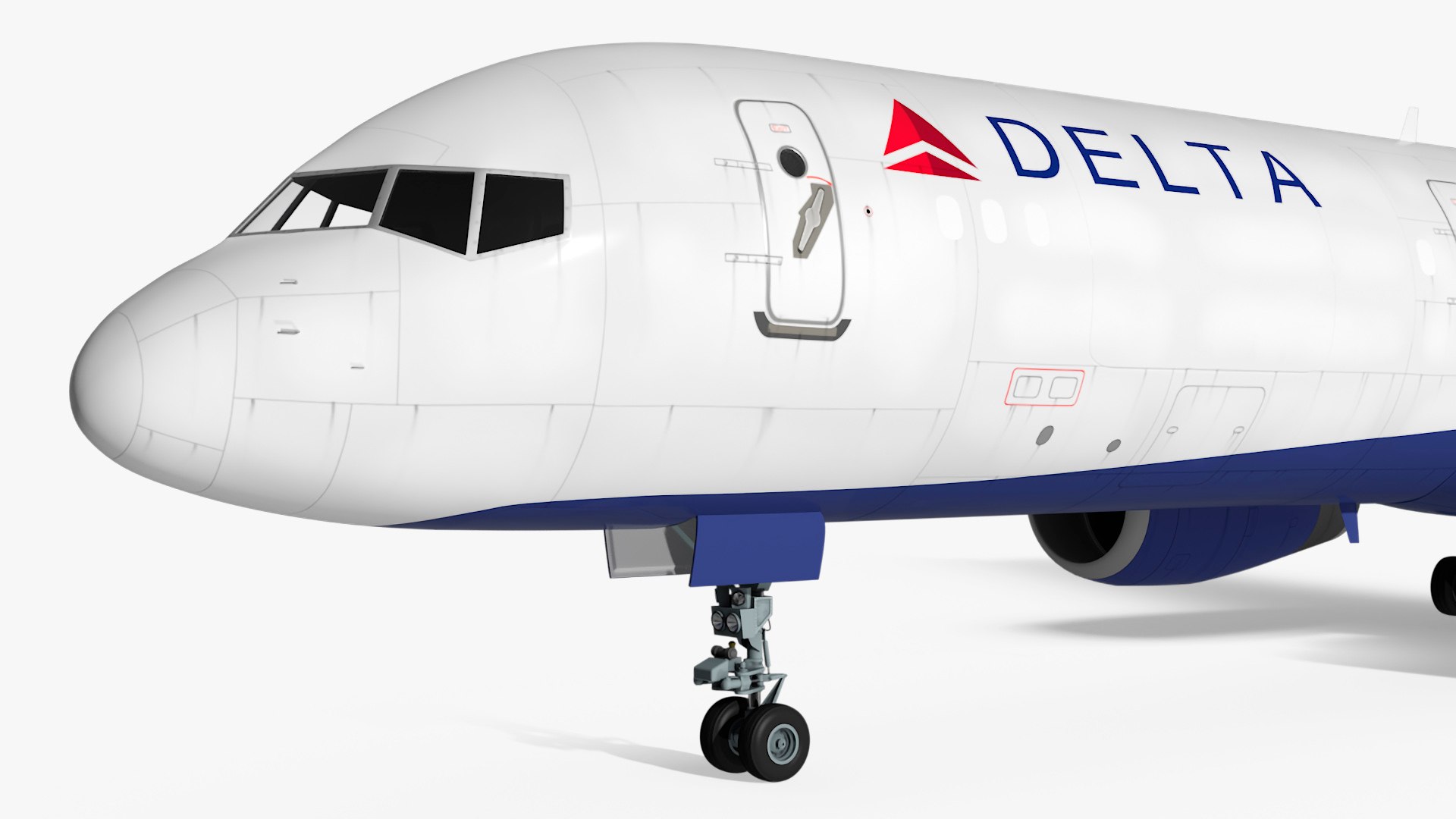 Delta Airlines Boeing 757 Commercial Airliner 3D Model - TurboSquid 2347593