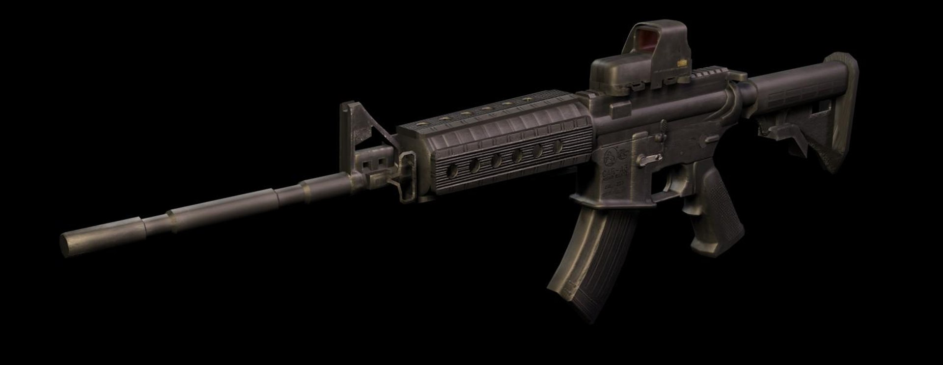M4a1 Assault Rifle 3d Model