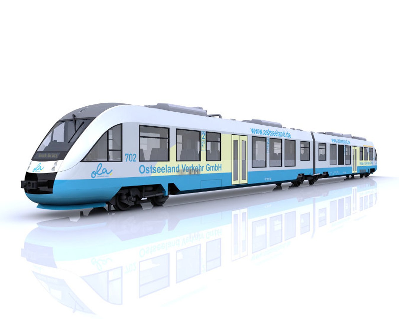Lint Passenger Train C4d