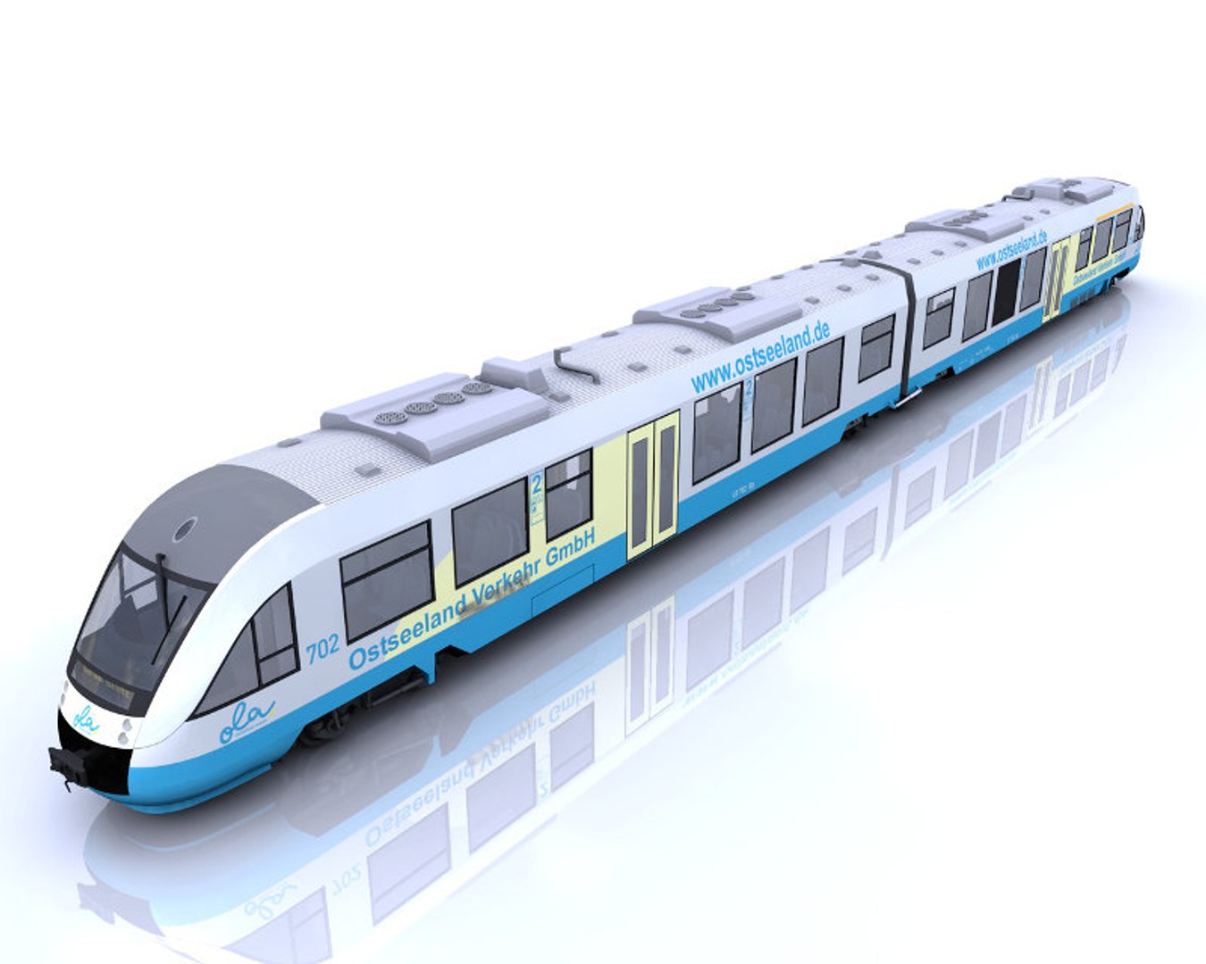 Lint Passenger Train C4d