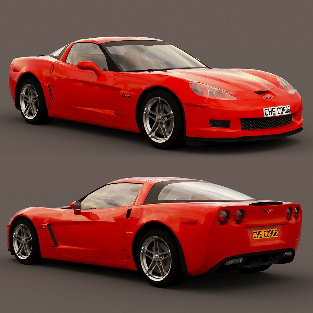 Chevrolet Corvette Z06 2006 3D Model - TurboSquid 1976108