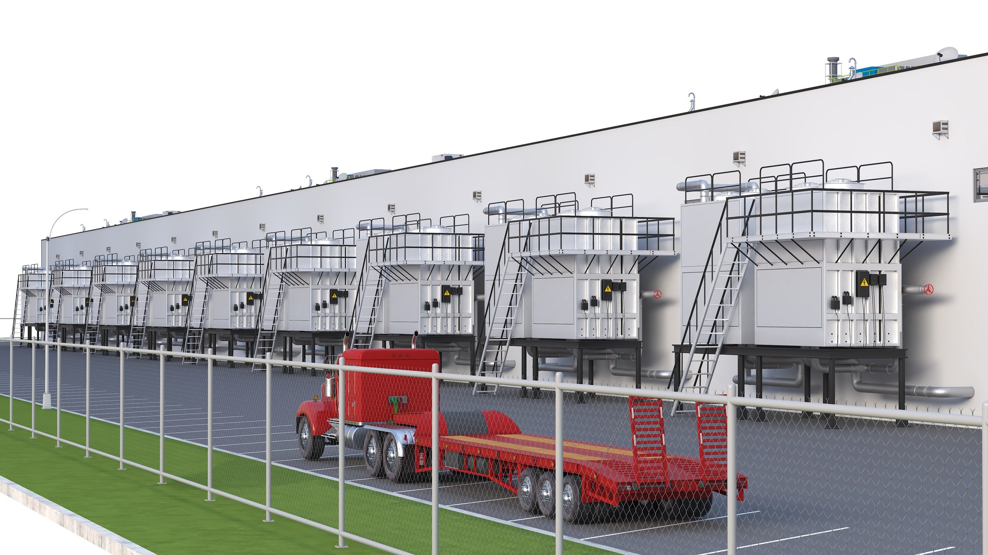 Google Data Center Building 3D Model - TurboSquid 2346494