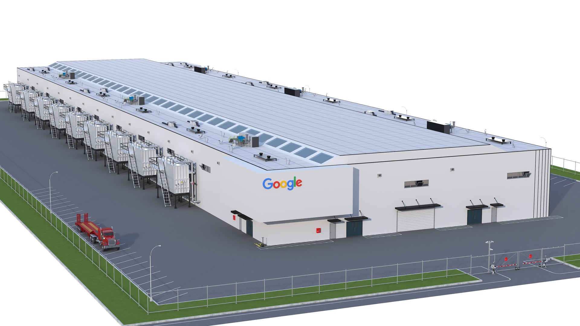Google Data Center Building 3D Model - TurboSquid 2346494