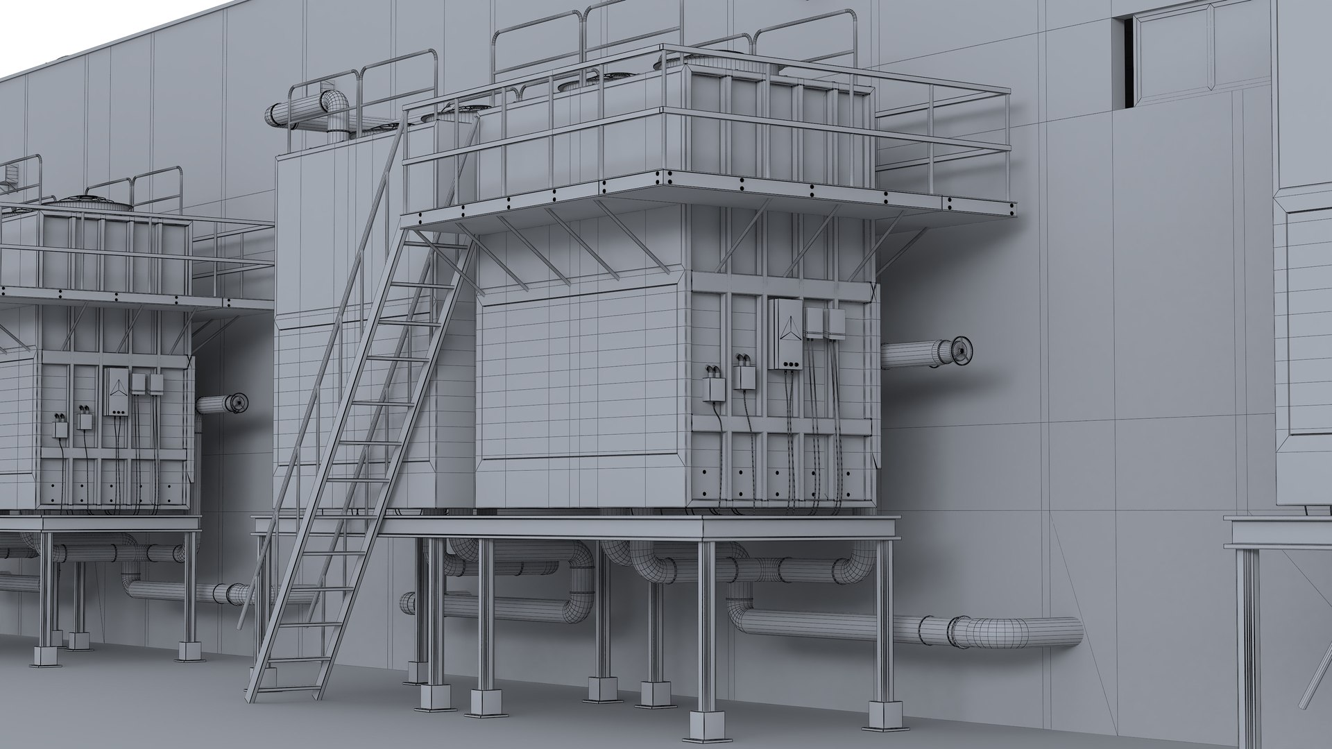 Google Data Center Building 3D Model - TurboSquid 2346494