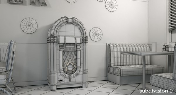 3d model of diner