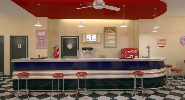 3d model of diner