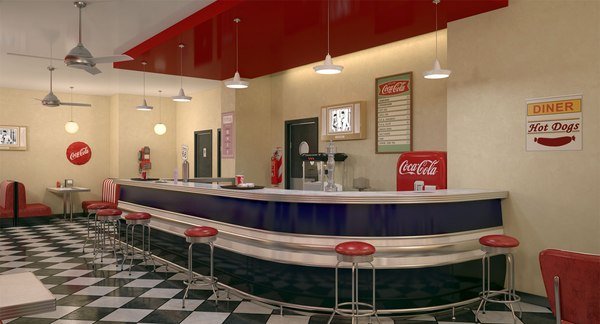 3d model of diner