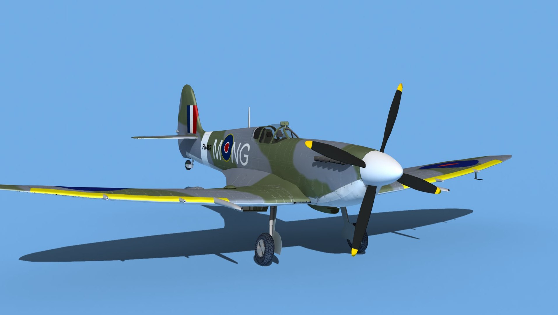 Supermarine Spitfire Mk IXb V03 3D Model - TurboSquid 1756968
