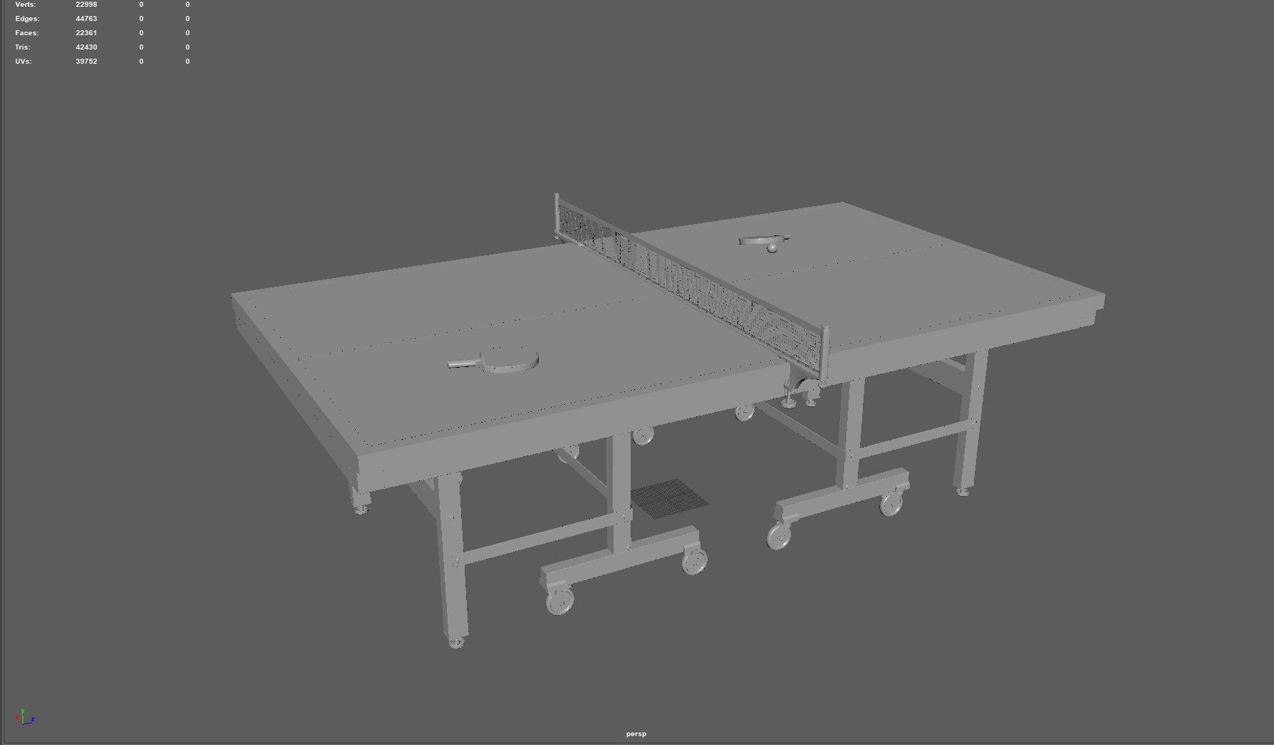 3D Ping Pong Table Model - TurboSquid 1737302