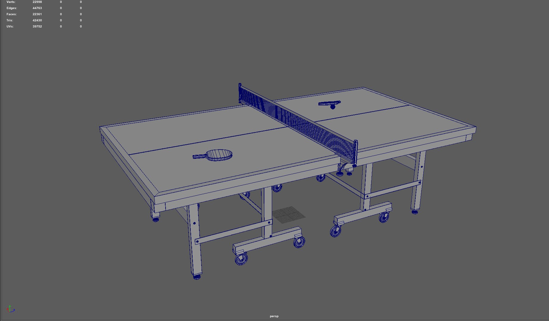 3D Ping Pong Table Model - TurboSquid 1737302