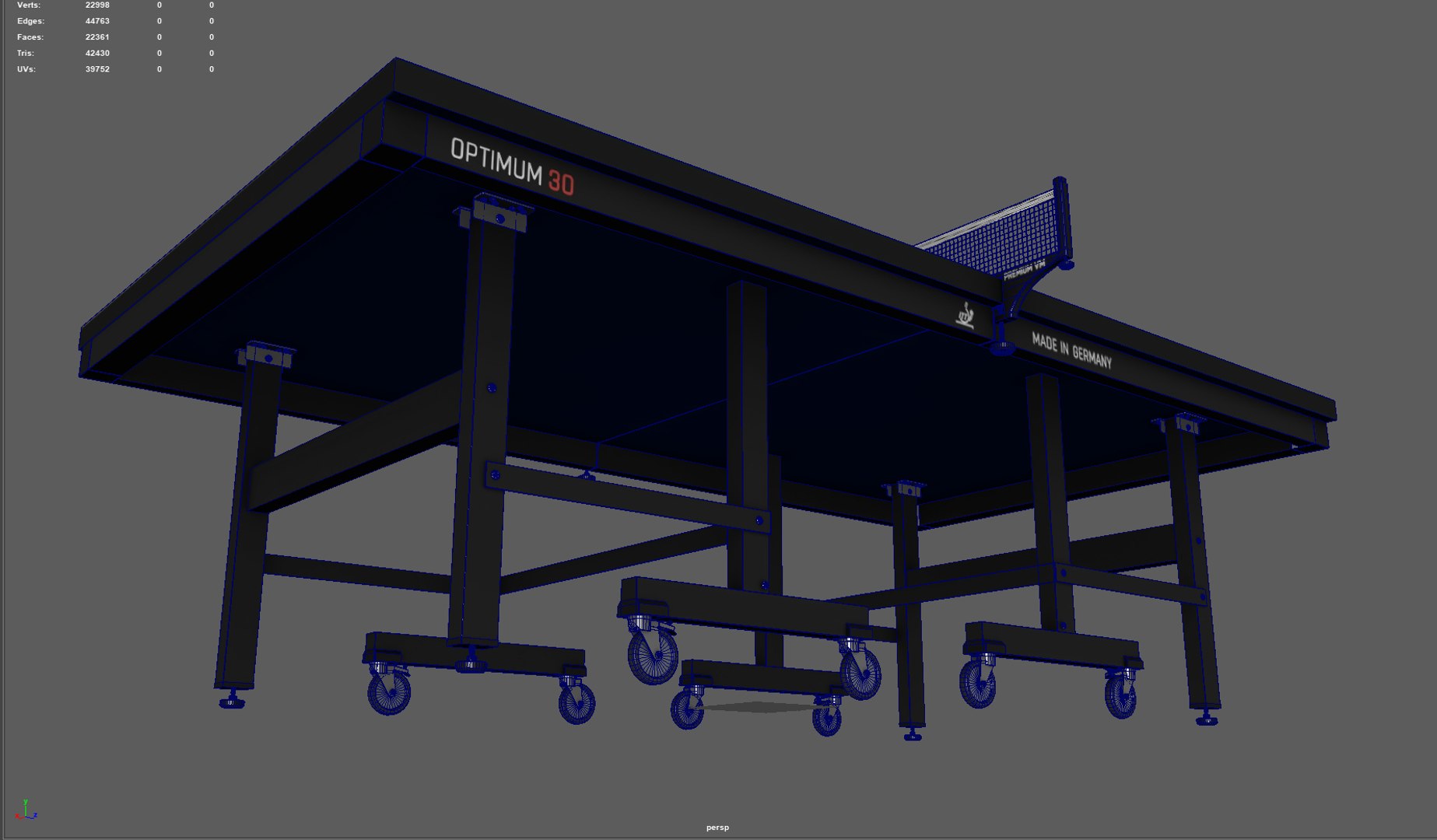 3D Ping Pong Table Model - TurboSquid 1737302