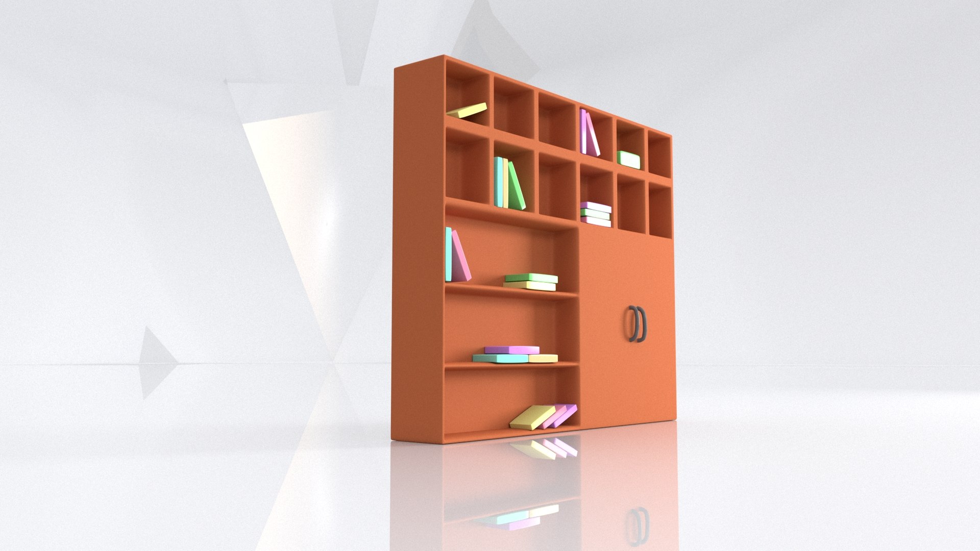 Cartoon Bookshelf 3D Model - TurboSquid 1859890