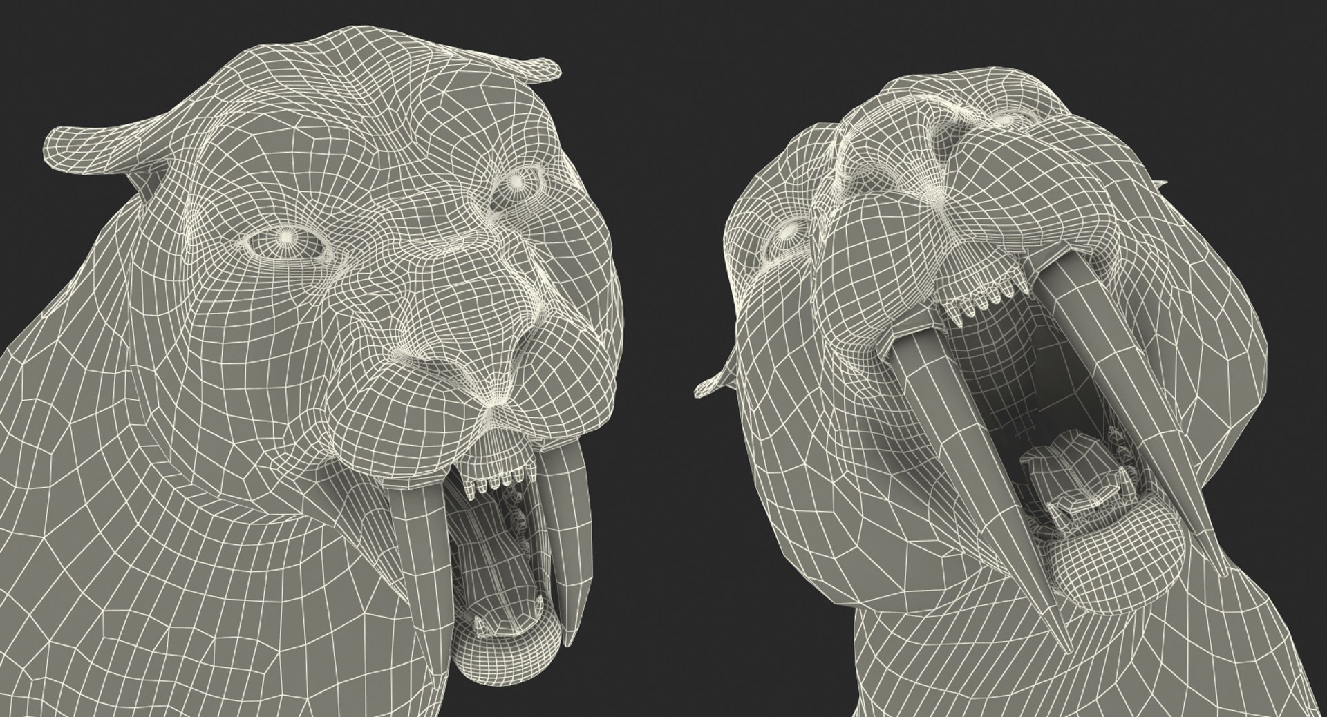 3D Arctic Saber Tooth Cat - TurboSquid 1329409