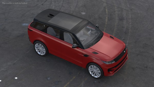 modelo 3d Range Rover Sport 2023 Rojo Aparejado - TurboSquid 2112959