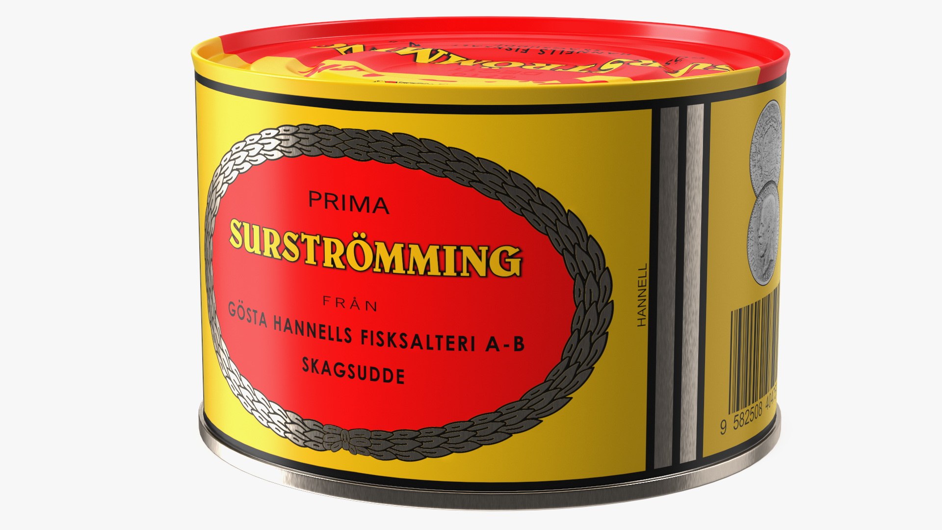 Can Of Surstromming Fermented Fish 850g 3D Model - TurboSquid 2152158