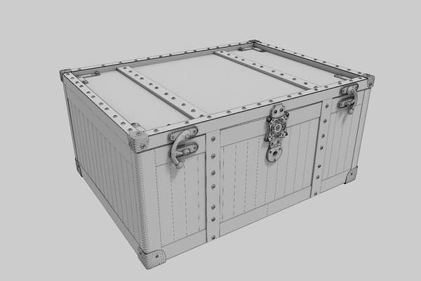 Wood box 3D model - TurboSquid 1703053