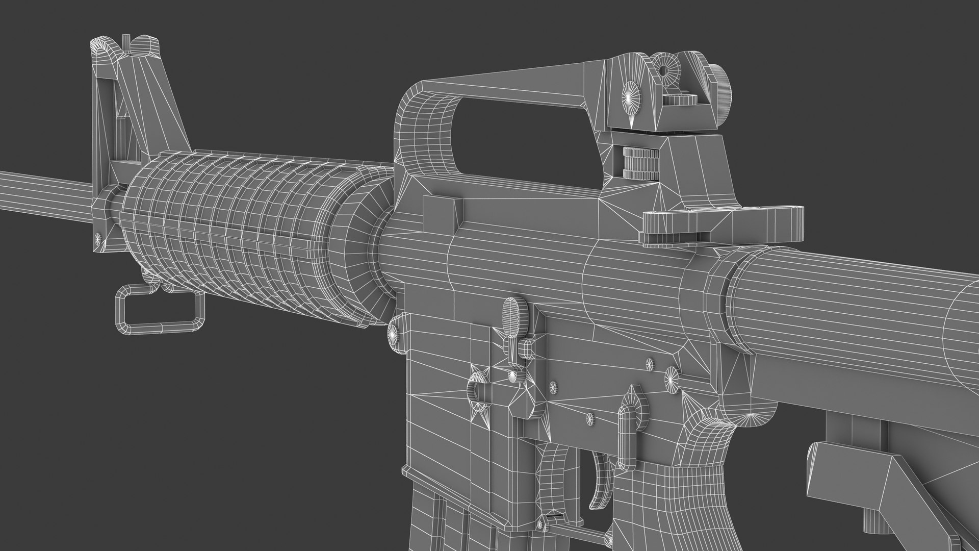 Colt AR-15 Low Poly 3D - TurboSquid 1793218