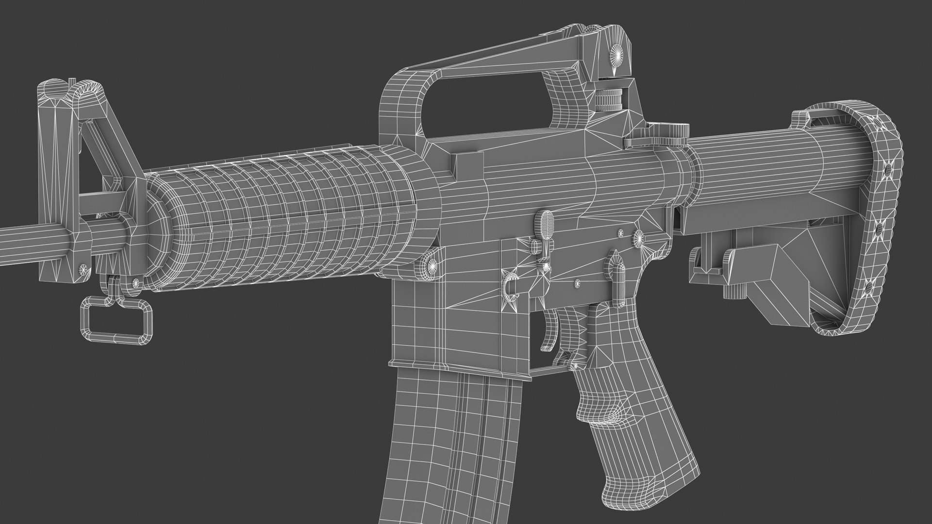Colt AR-15 Low Poly 3D - TurboSquid 1793218