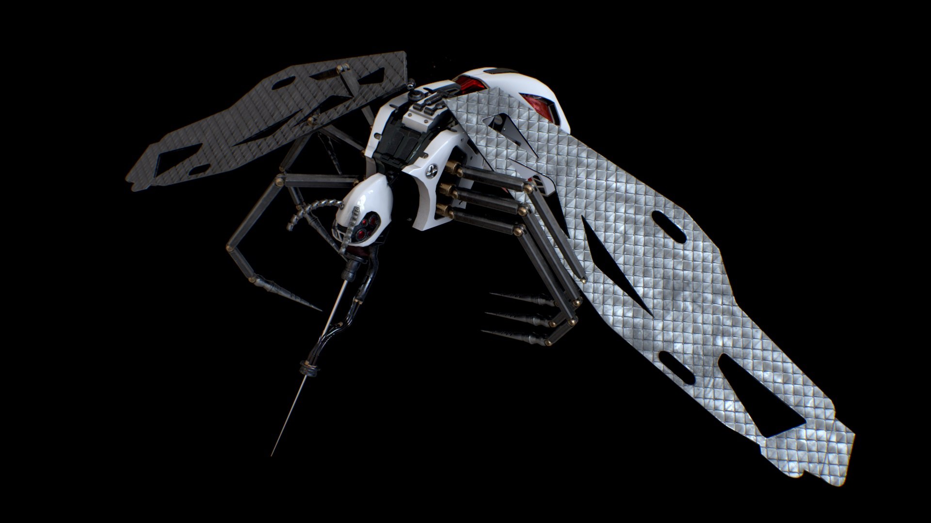 3D Cyber Mosquito Bug Model - TurboSquid 1715985