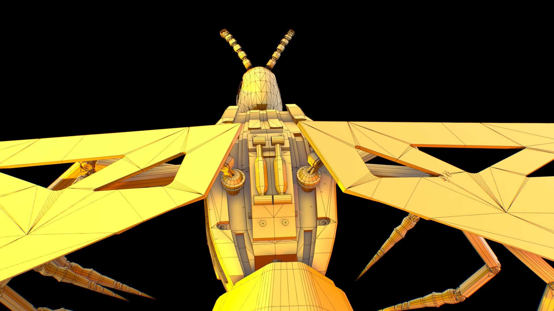 3D Cyber Mosquito Bug Model - TurboSquid 1715985