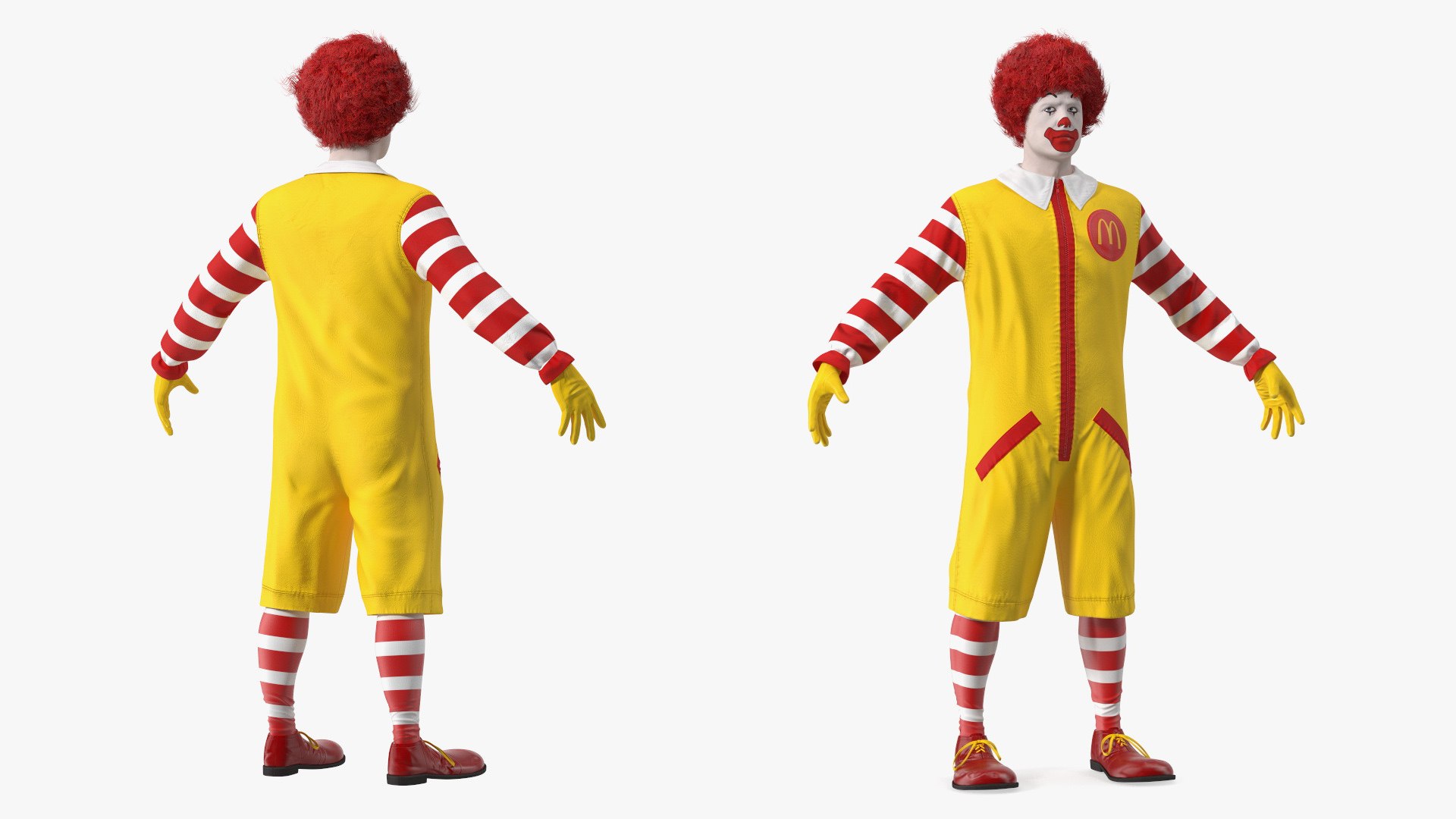 3D McDonalds Clown Fur For Maya - TurboSquid 2368356