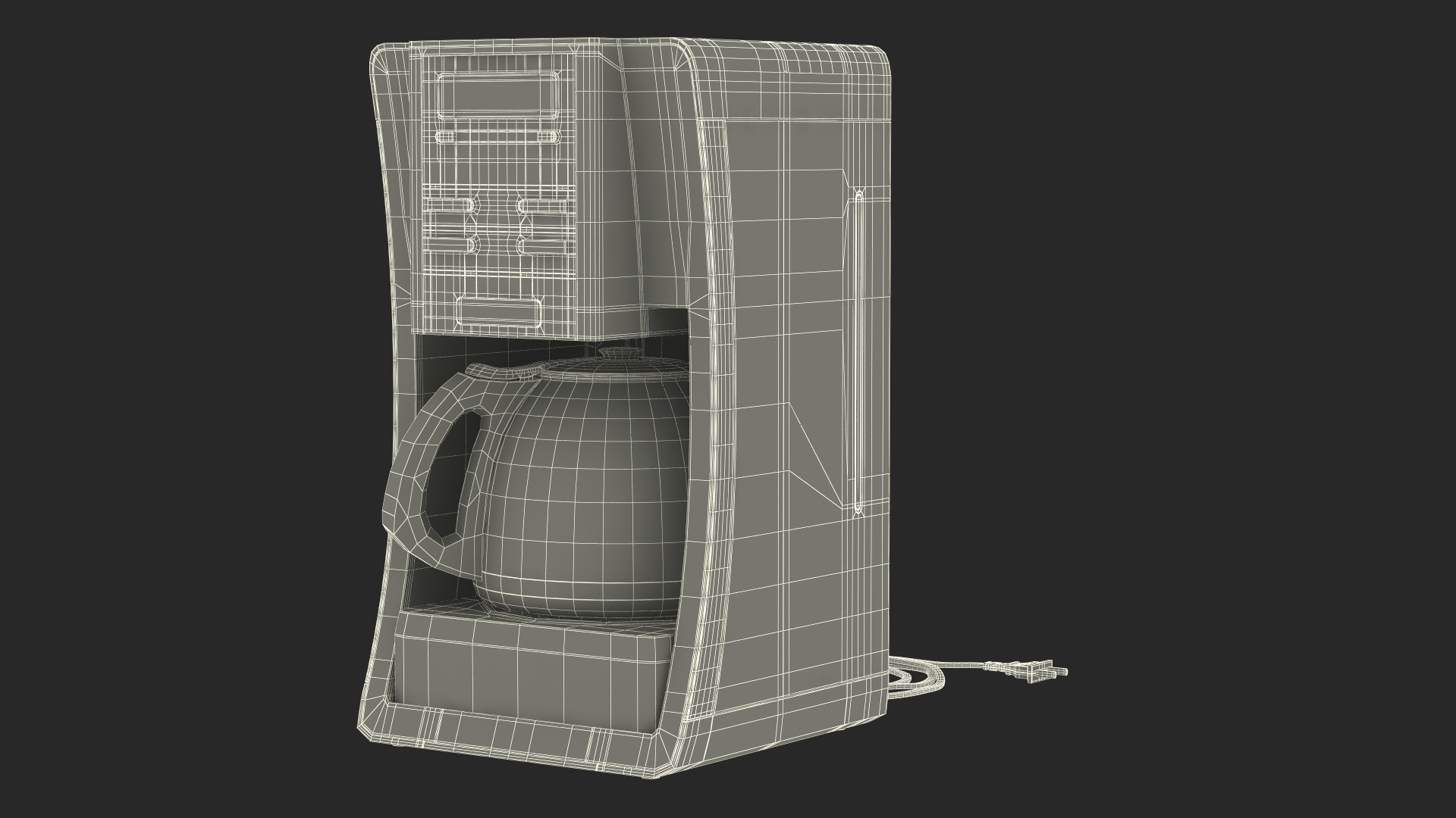 Coffee Maker with Glass Carafe 12 Cups 3D model - TurboSquid 2059404