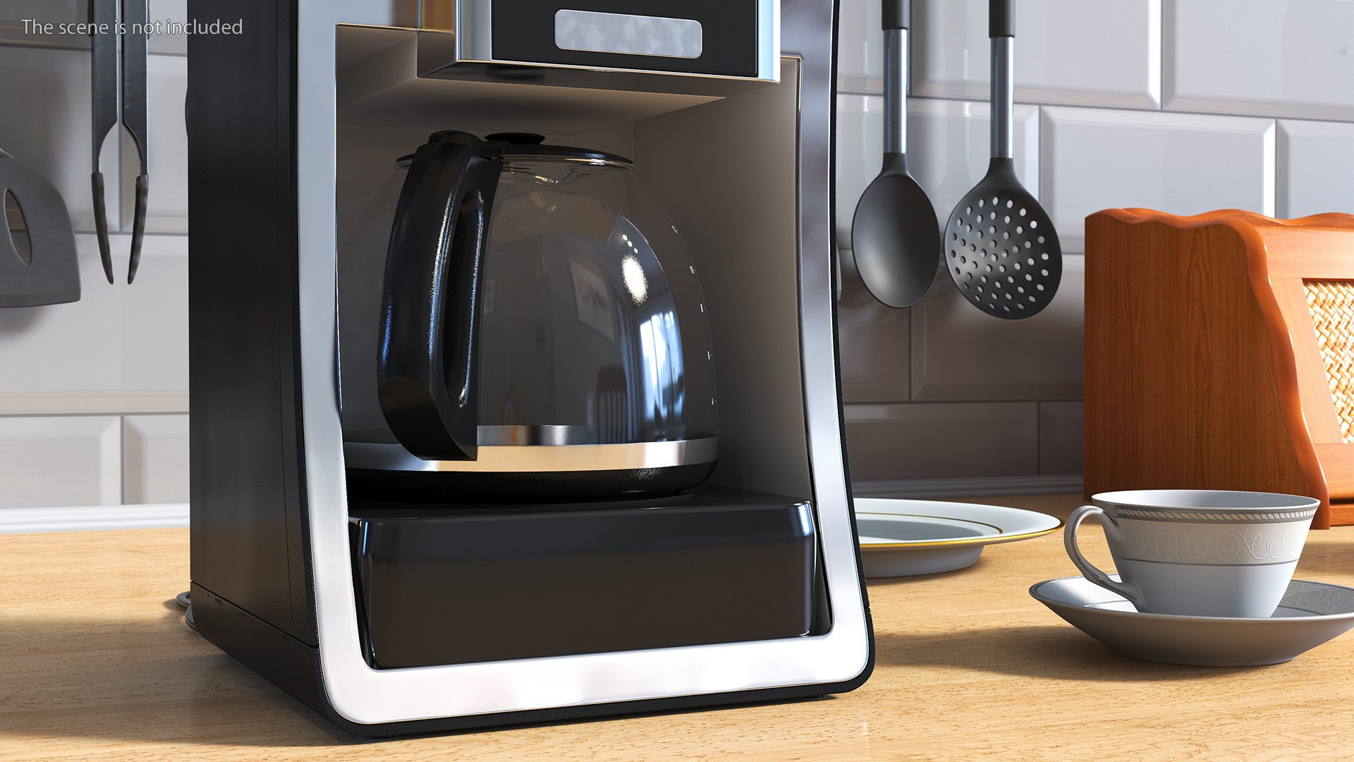 Coffee Maker With Glass Carafe 12 Cups 3D Model - TurboSquid 2059404