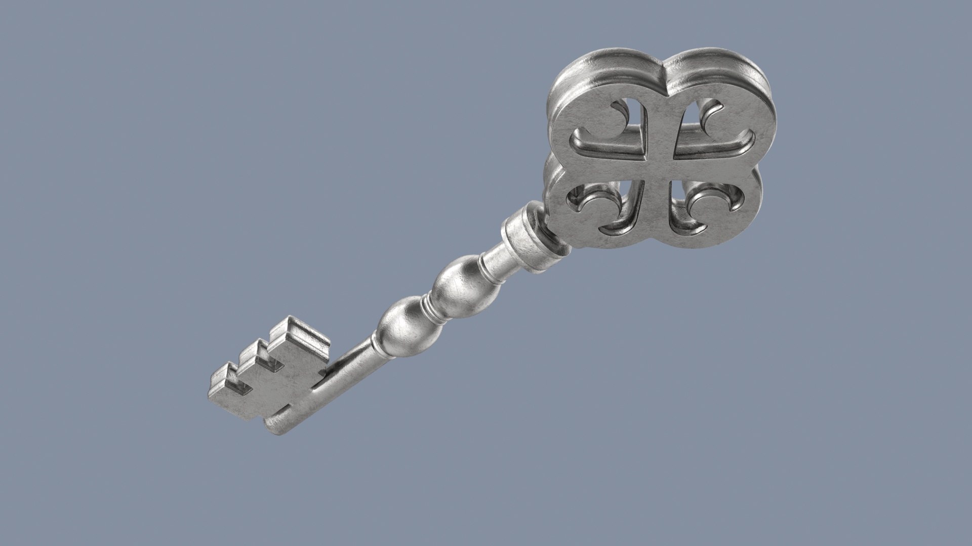 3D Key Silver 08 Model - TurboSquid 2005880