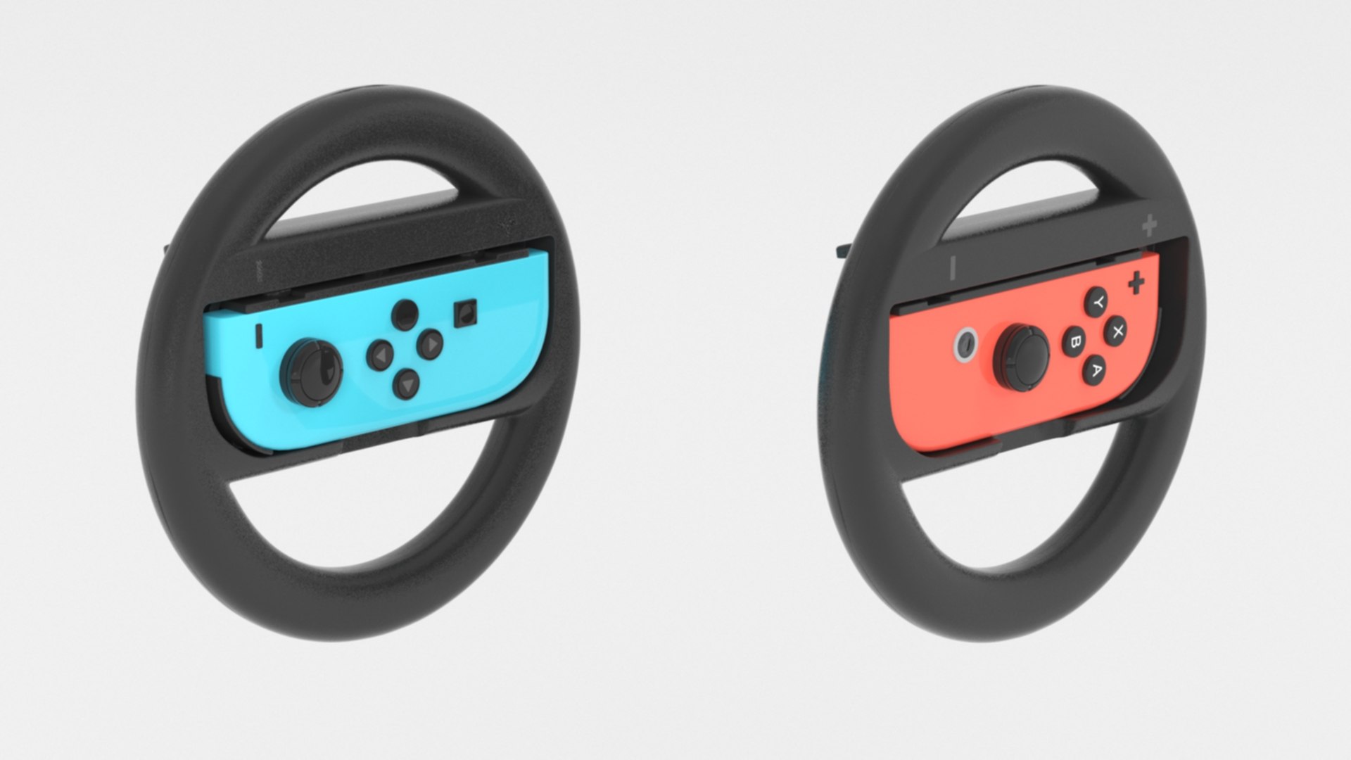 3D Model Nintendo Switch Joy-Con Wheel Accessory Pair - TurboSquid 2334202