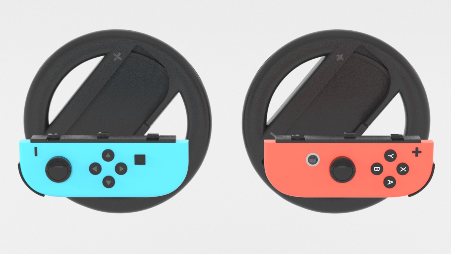 3D Model Nintendo Switch Joy-Con Wheel Accessory Pair - TurboSquid 2334202