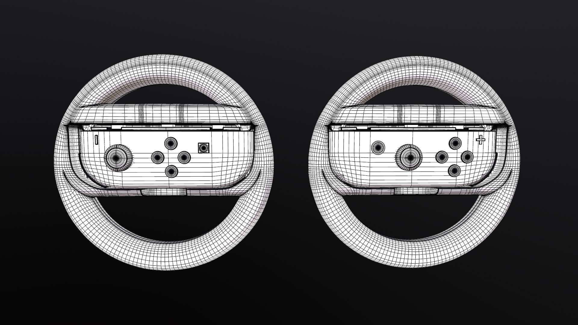 3D Model Nintendo Switch Joy-Con Wheel Accessory Pair - TurboSquid 2334202