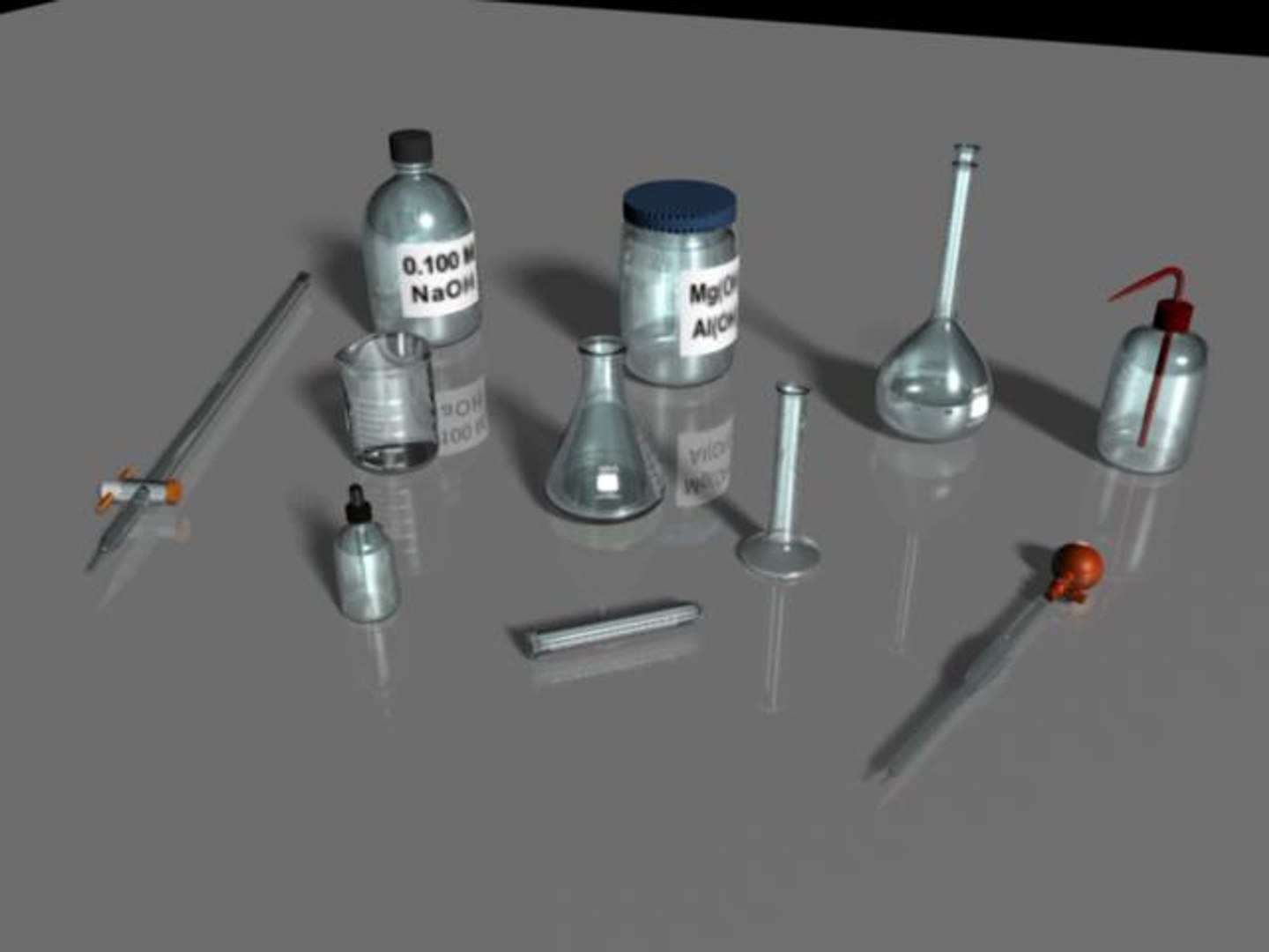 3d glasswear glassware labs model