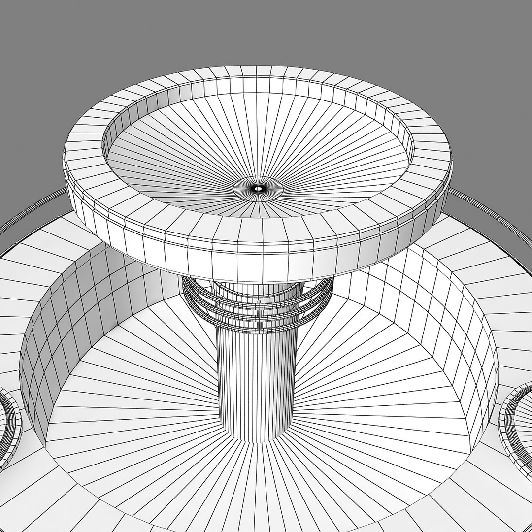 Marble Fountain Water Model - TurboSquid 1533479
