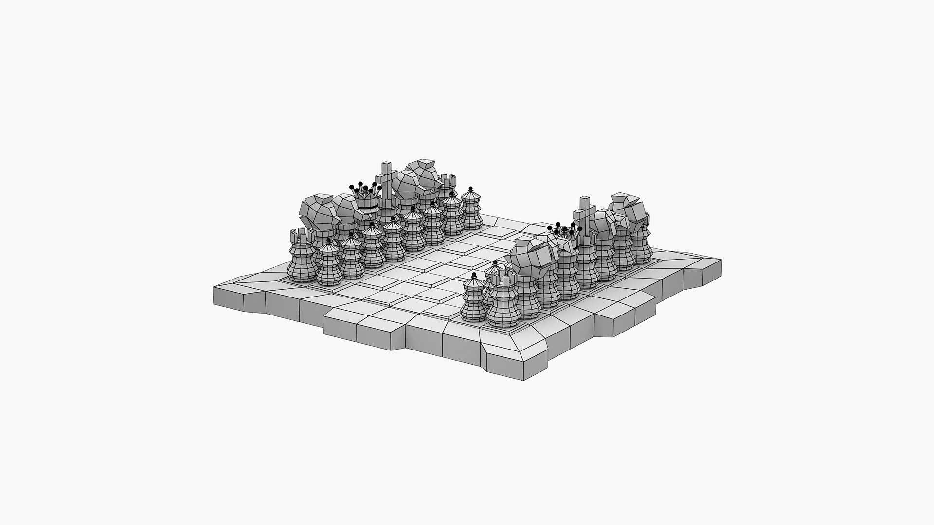 Chess Set 3D Model - TurboSquid 1695687