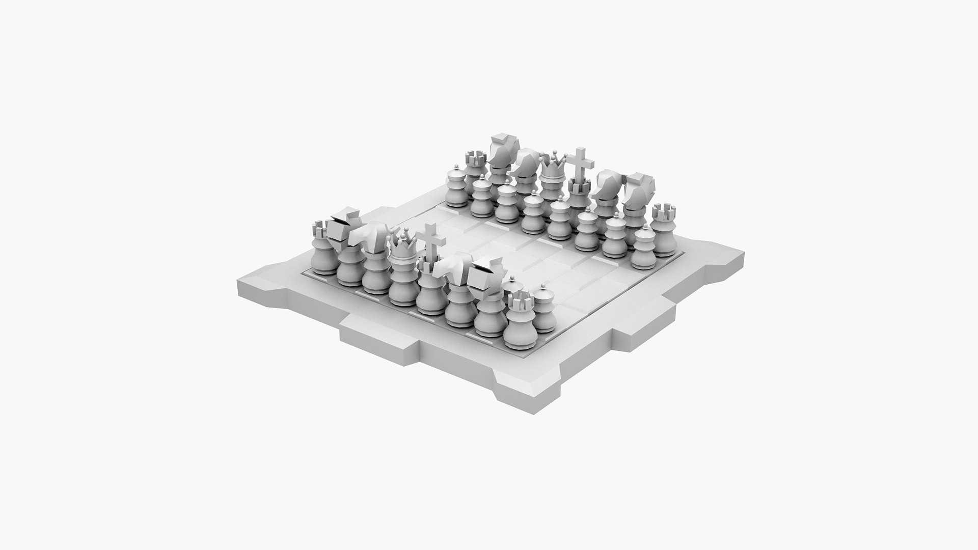 Chess Set 3D Model - TurboSquid 1695687