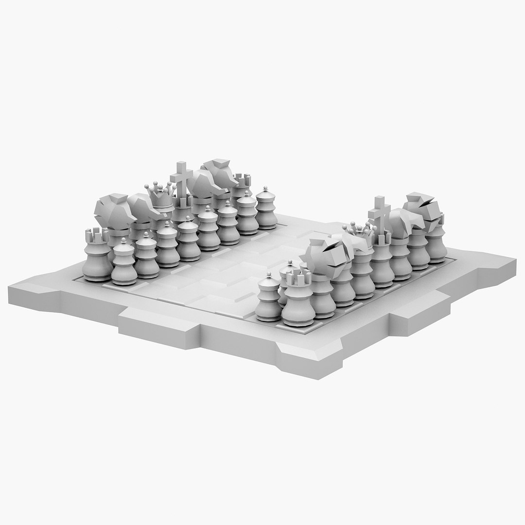 Chess Set 3D Model - TurboSquid 1695687