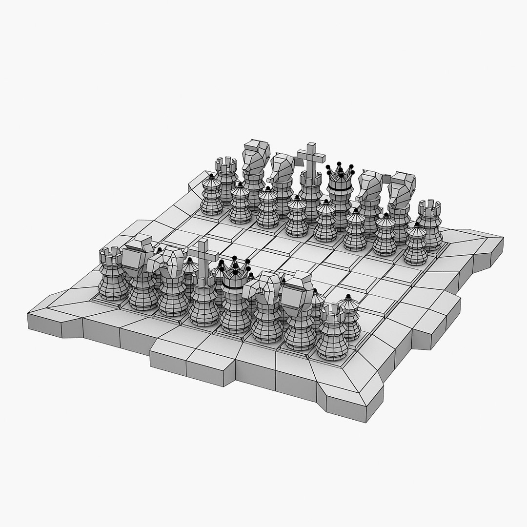 Chess Set 3D Model - TurboSquid 1695687
