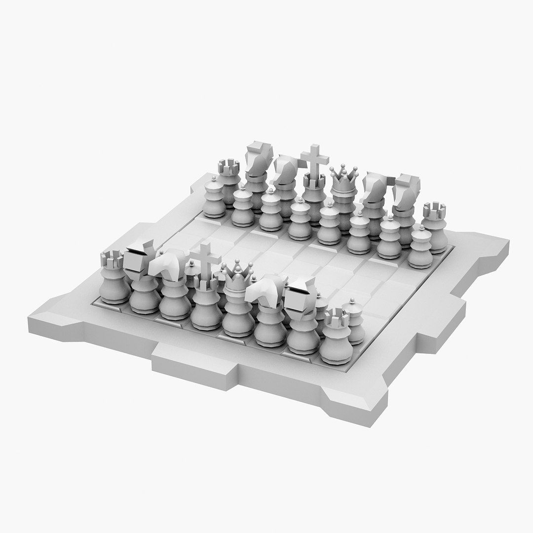 Chess Set 3D Model - TurboSquid 1695687
