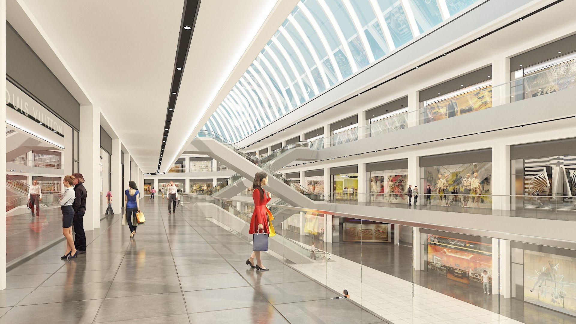 Centre 3 Interior Exterior 3D - TurboSquid 1655410