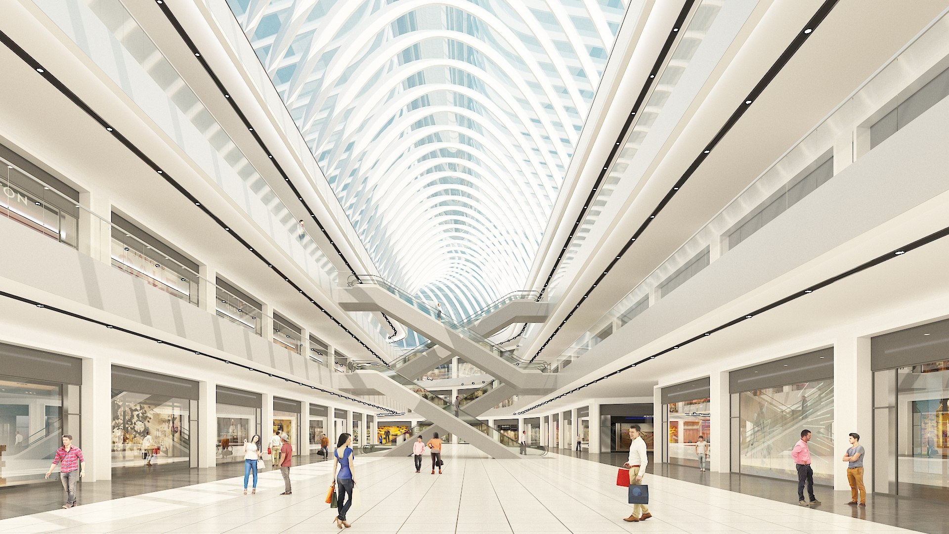 Centre 3 Interior Exterior 3D - TurboSquid 1655410