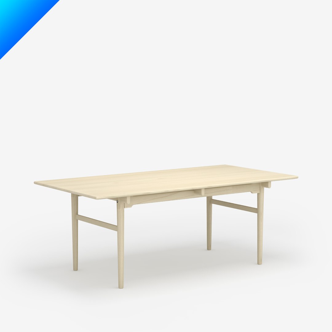 c4d ch327 table design hans wegner