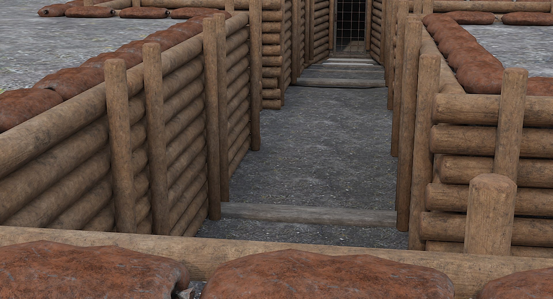 Modular Military Trenches 3D - TurboSquid 1739359