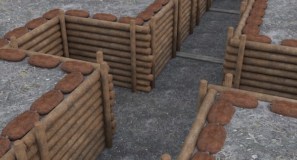 Modular Military Trenches 3D - TurboSquid 1739359