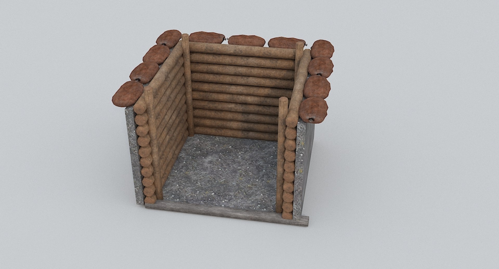 Modular Military Trenches 3D - TurboSquid 1739359