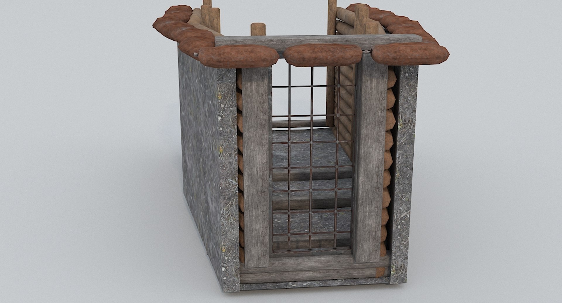 Modular Military Trenches 3D - TurboSquid 1739359