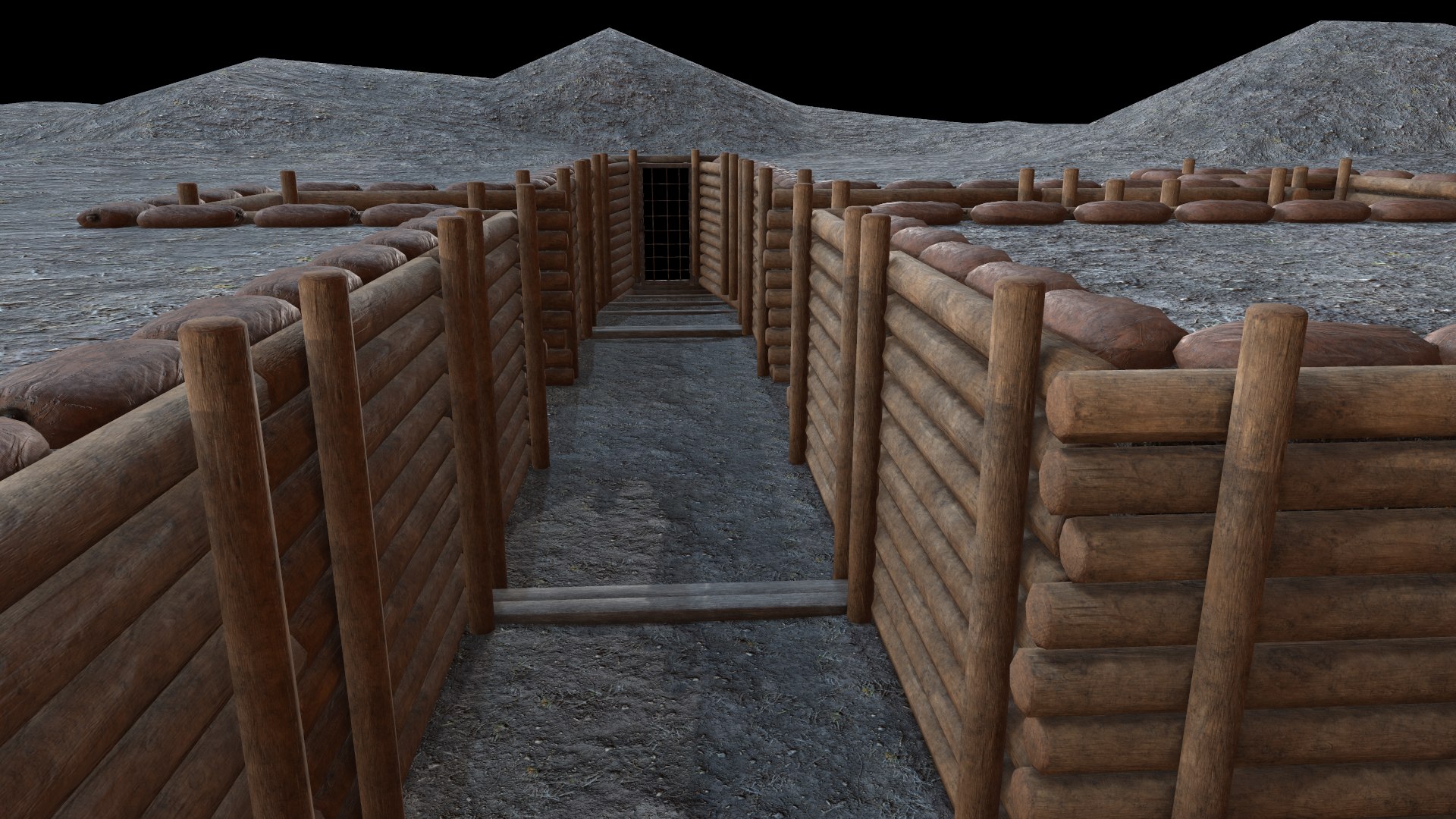 Modular Military Trenches 3D - TurboSquid 1739359