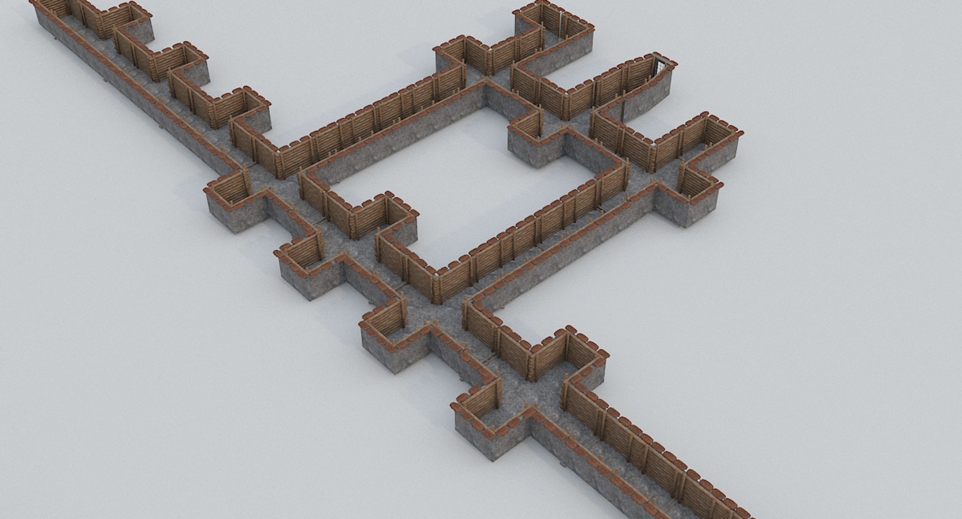 Modular Military Trenches 3D - TurboSquid 1739359