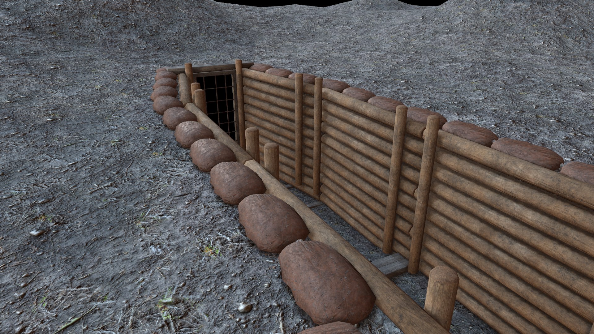 Modular Military Trenches 3D - TurboSquid 1739359