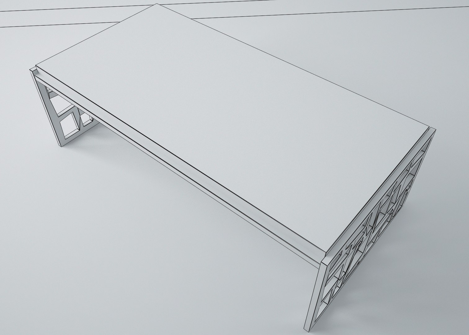 3d model gold deform table